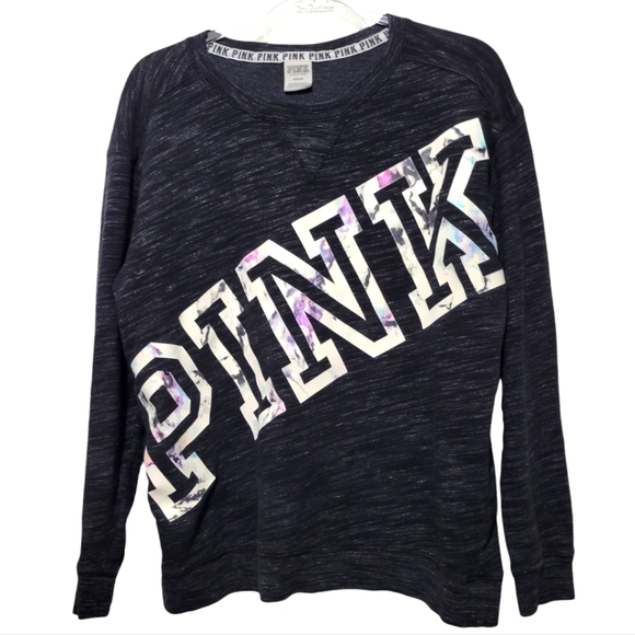 PINK Victoria's Secret | Tops | Pink Victoria Secret Pullover Heathered ...